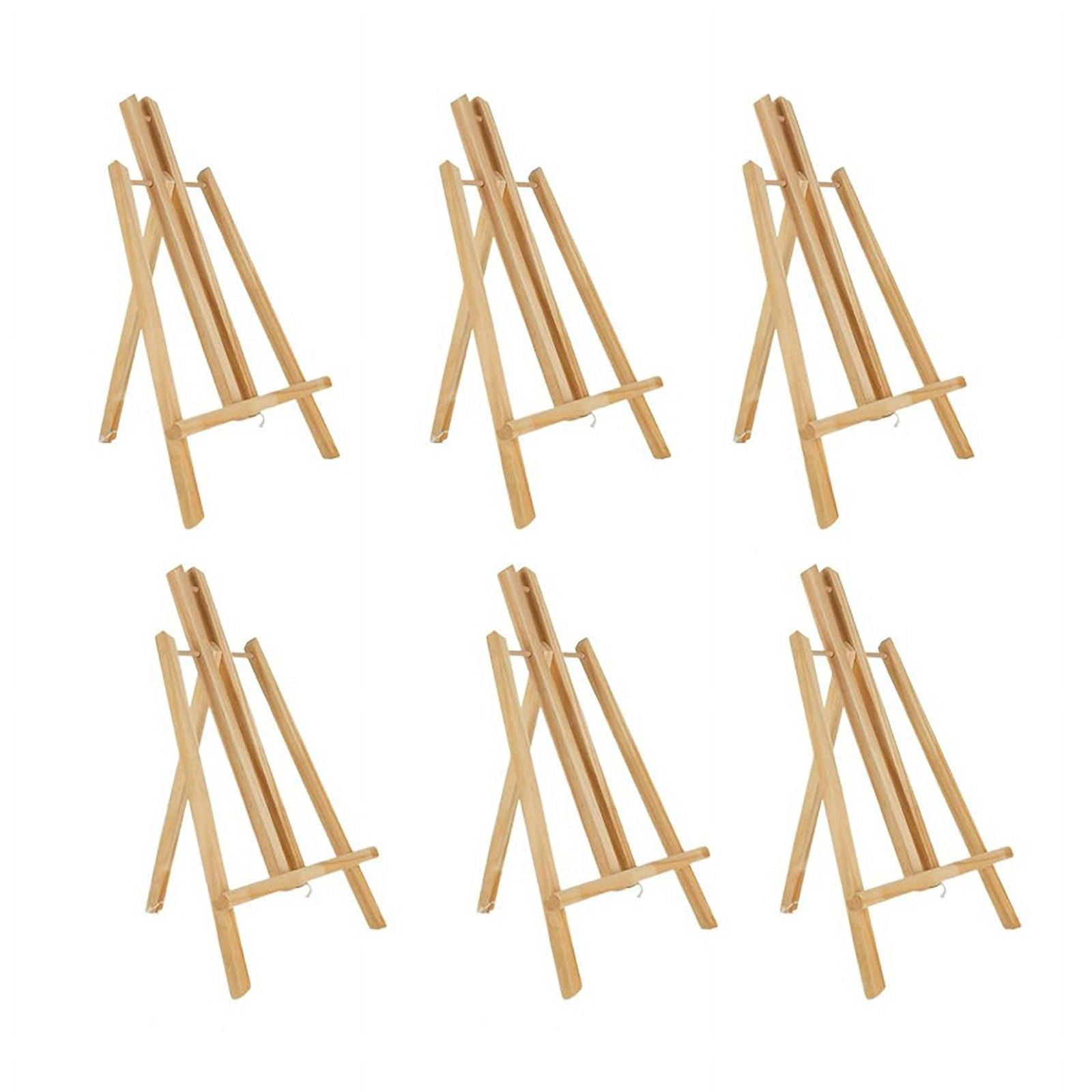 Tabletop Painting Easels 6-Pack, 16-Inch Wooden Easels for Canvases ...