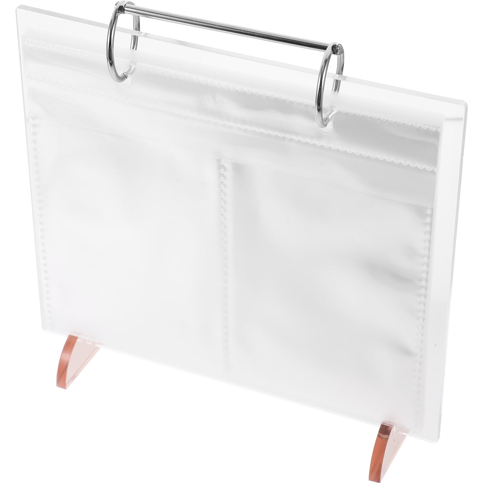 Tabletop Photo Album Stand Clear Frame Display Cabinet Board ...