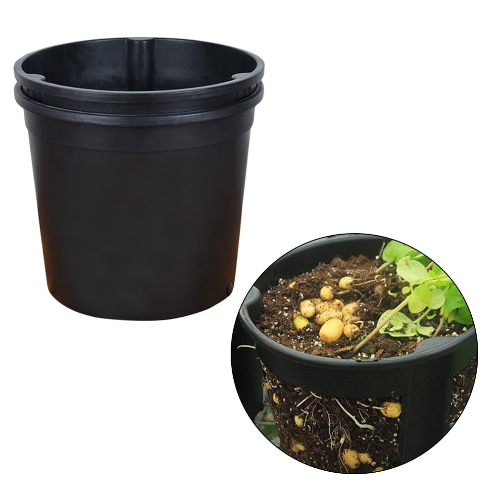 Tabletop Planter Self Watering Insert Flower Pot Pots for Plants Black ...
