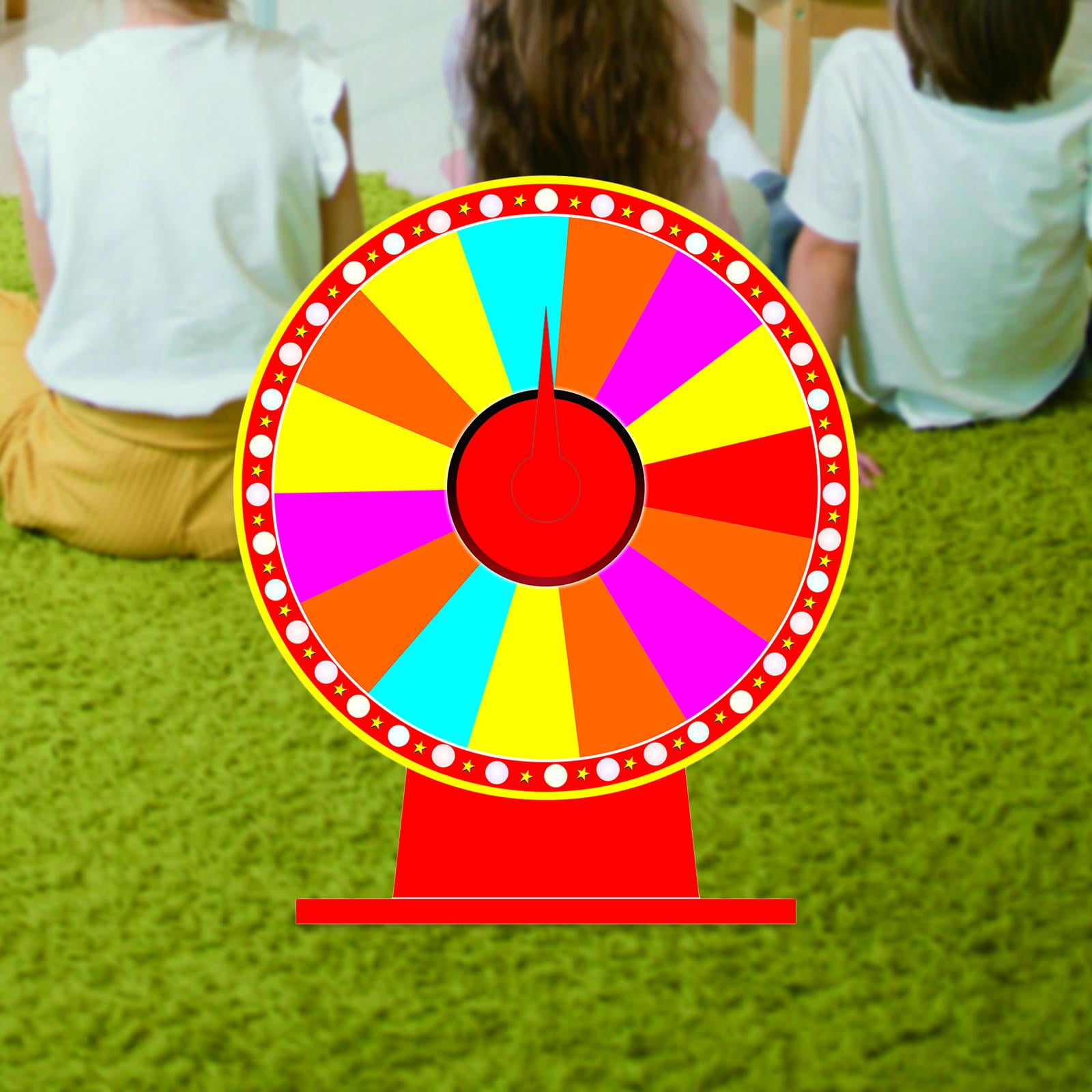 Tabletop Prize Turntable Roulette Wheel for Carnival Teaching Activity ...