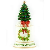 Tabletop Resin Holiday Wind Up Musical Christmas Tree and Bell ...