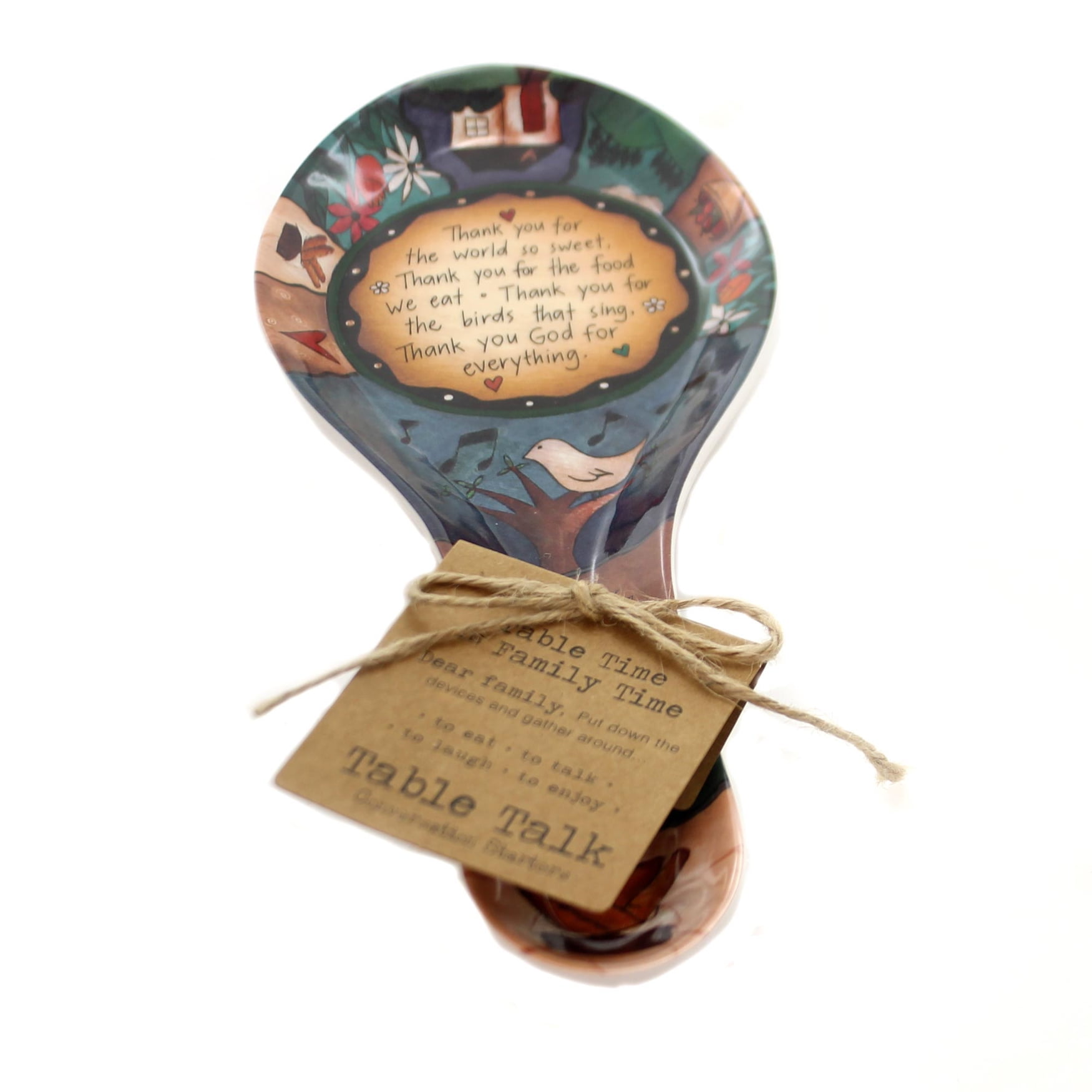 Tabletop Sweet Table Prayer Spoon Rest Melamine Thank You God ...