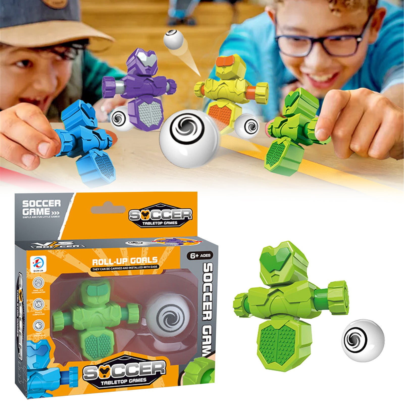 Tabletop Soccer Trickshot Game - 2 Player Competitive Desk Game ...