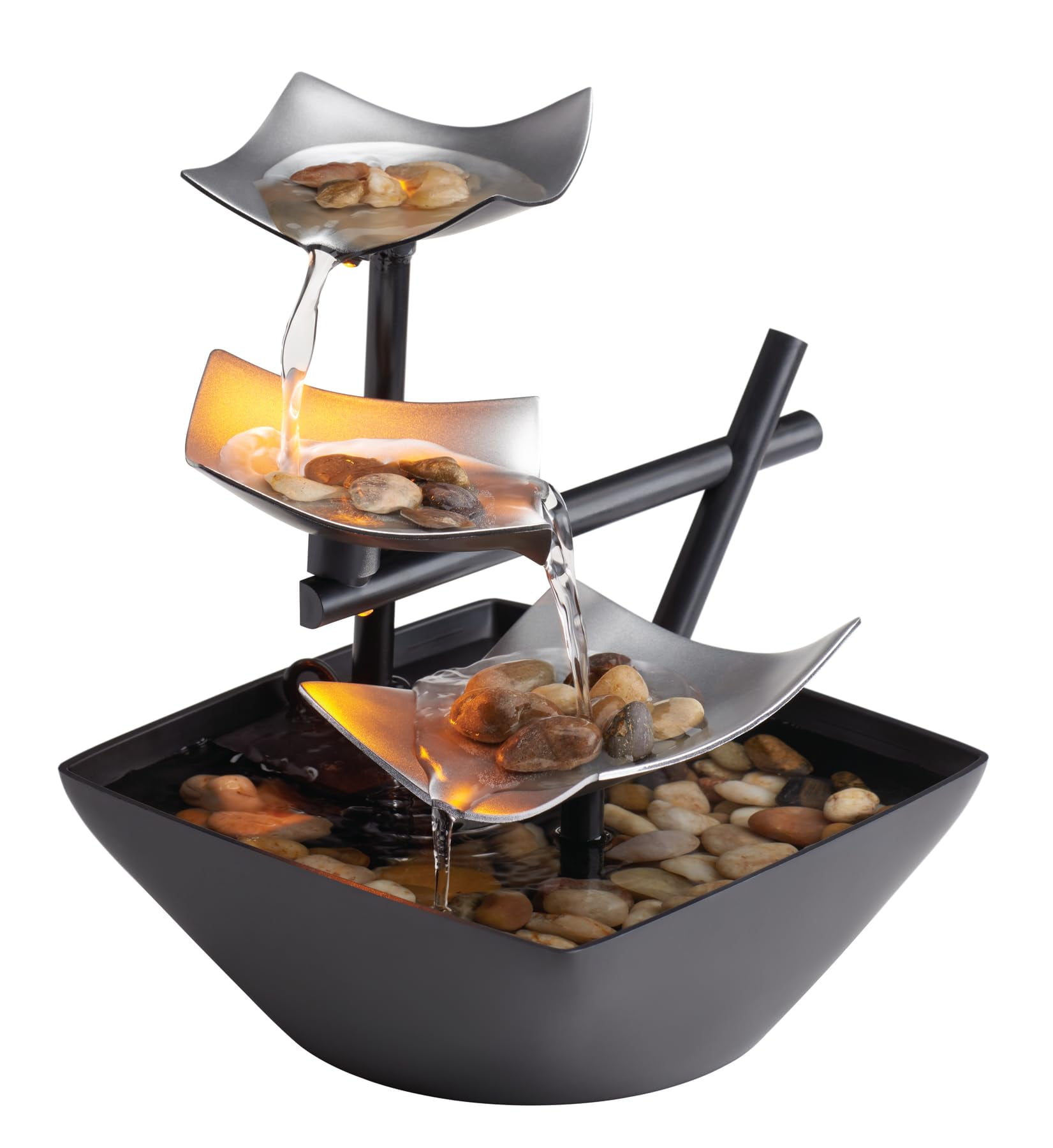 Tabletop Water Fountain, Home Décor Soothing Sound Machine - Automatic ...