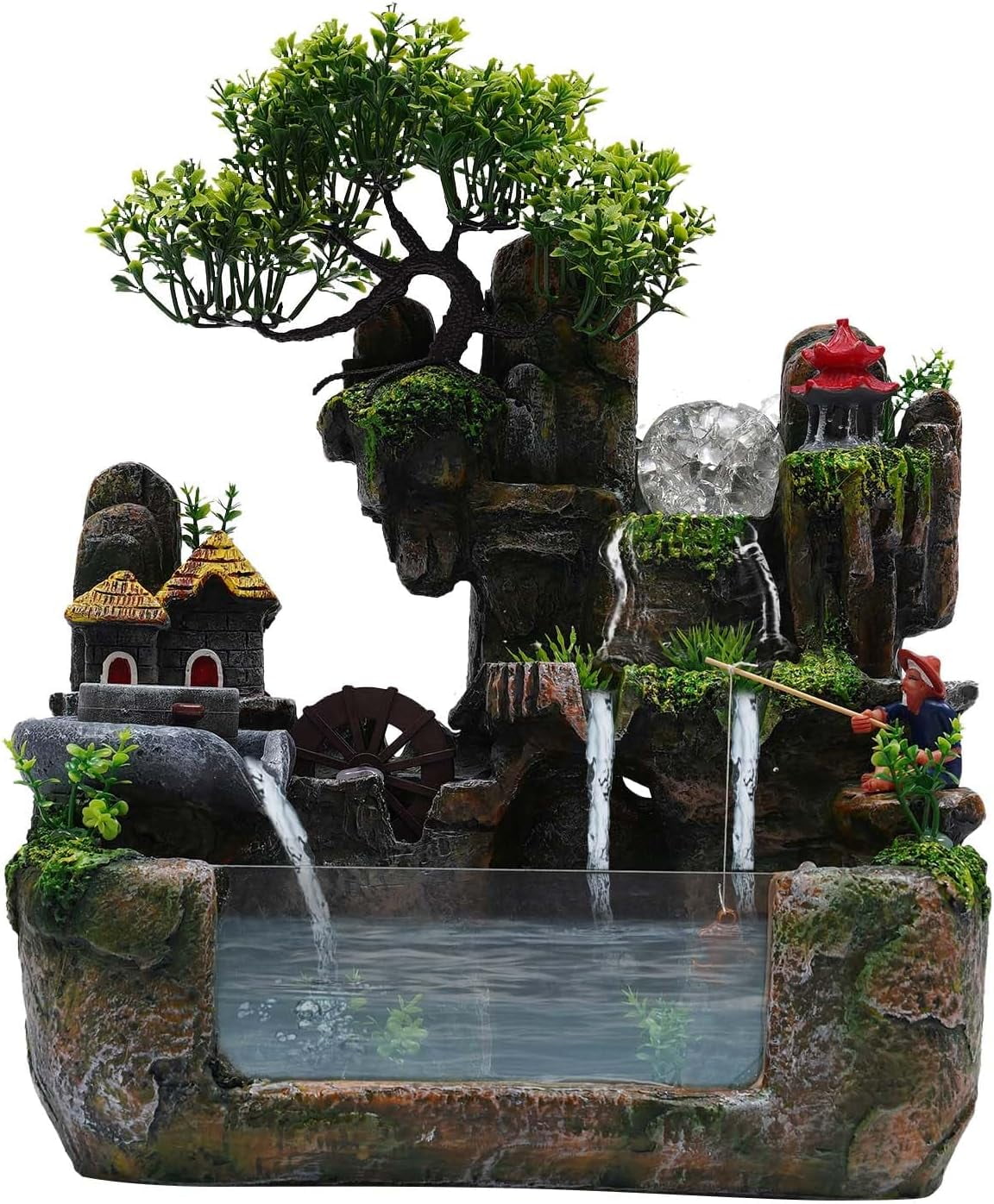 Tabletop Water Fountain, Rockery Fountain, Desktop Chinese Fengshui ...