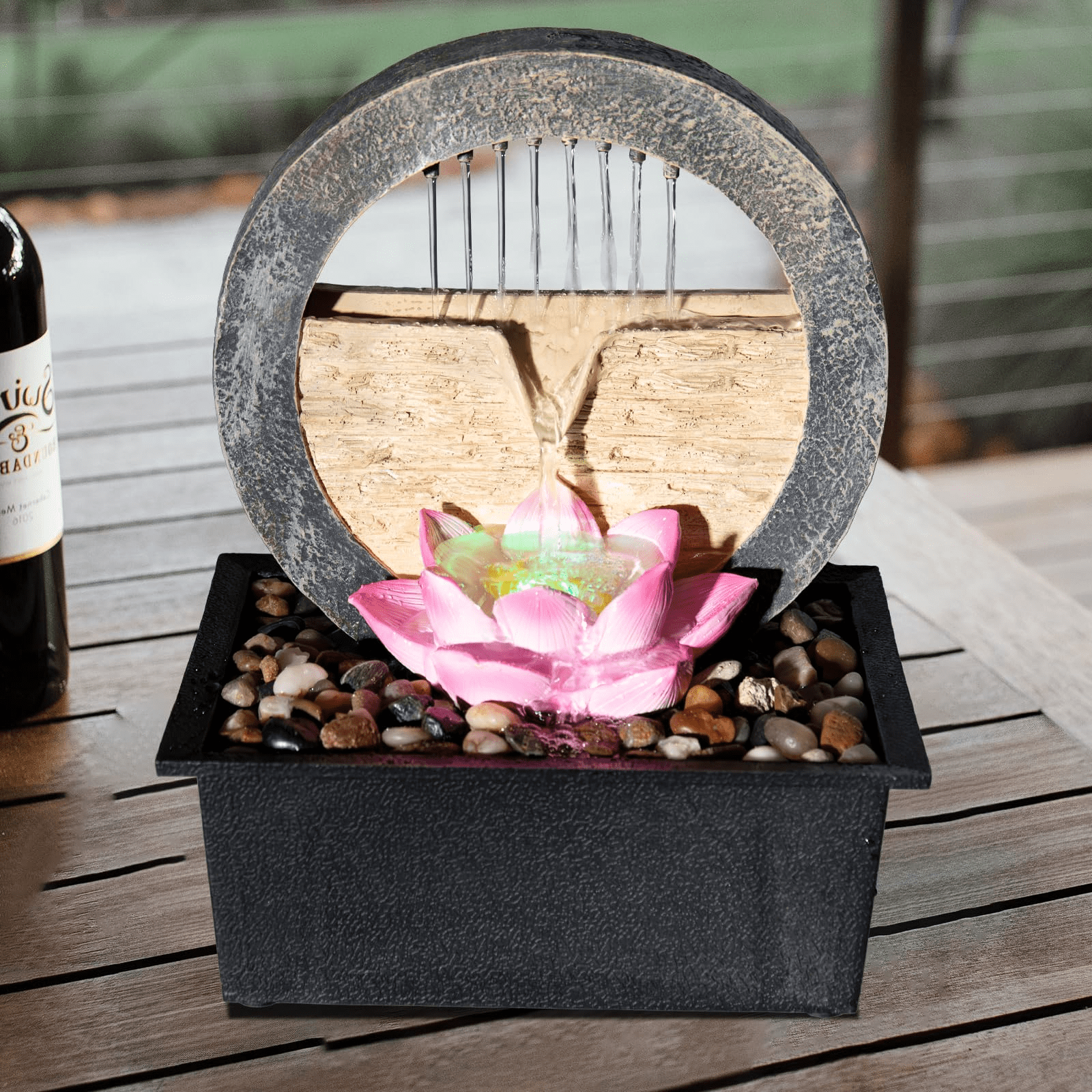 Tabletop Water Fountain, Zen Peaceful Water Meditation Decor, Desktop ...