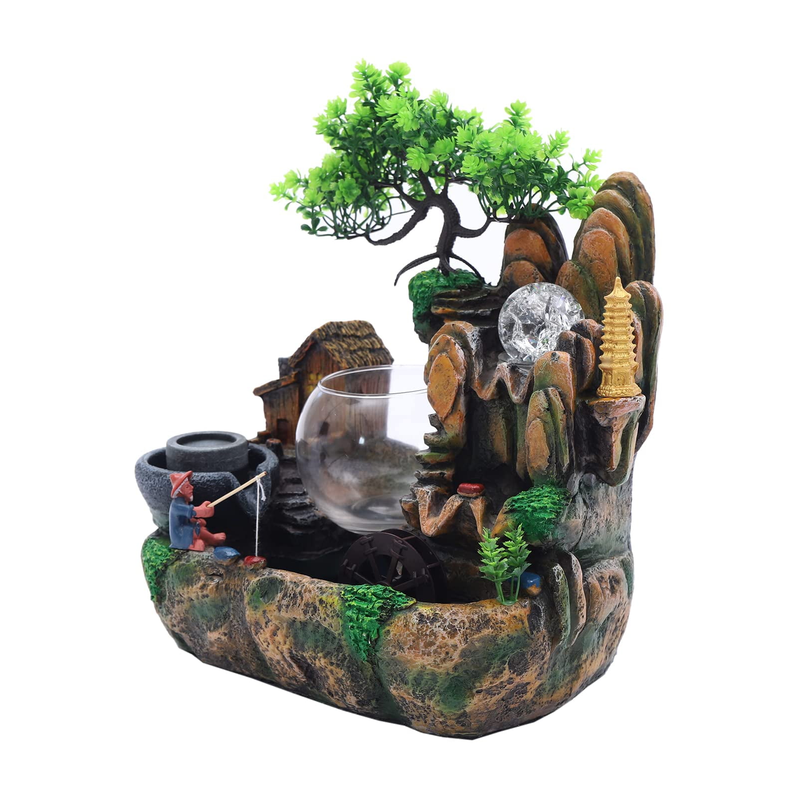 Tabletop Waterfall Fountain Fish Tank Waterfall Fountain Fish Bowl ...