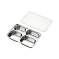 Tableware 304 Stainless Steel Dinner Plates for Cafeteria Use with Lids ...