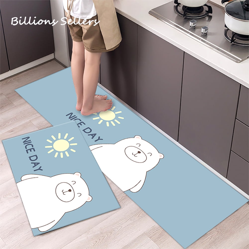 Tableware Kitchen Letter Print Floor Mat Living Room Decor Carpet Home ...