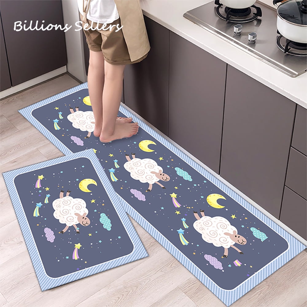 Tableware Kitchen Letter Print Floor Mat Living Room Decor Carpet Home ...