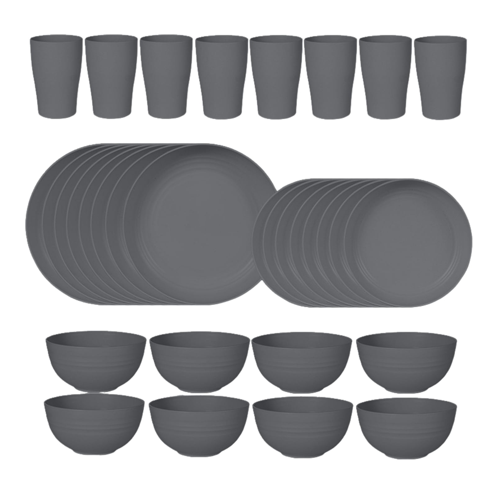 Tableware Set Dishwasher Safe Lightweight Stackable Dishes 32-piece ...