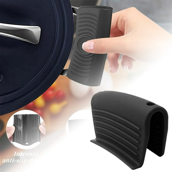 Tableware Silicone Fry Pan Handle Cover Rack for Safe Handling and Easy ...