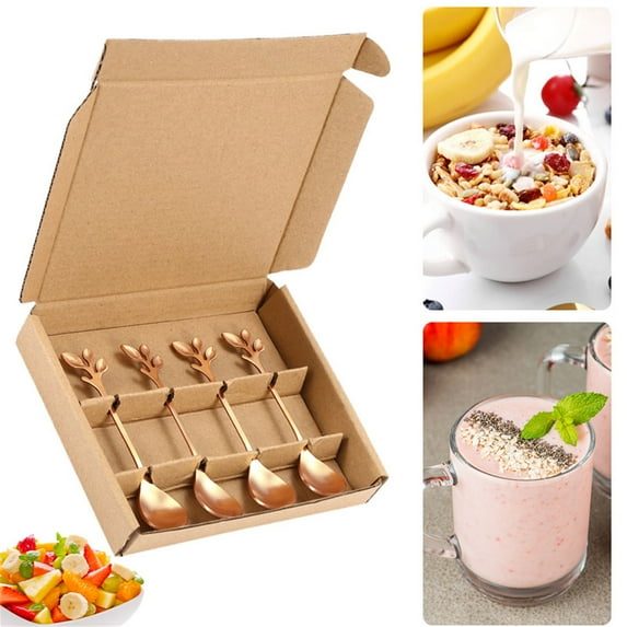 Tableware,Spoons Coffee Spoon Stainless Small Spoons For Dessert Yogurt ...