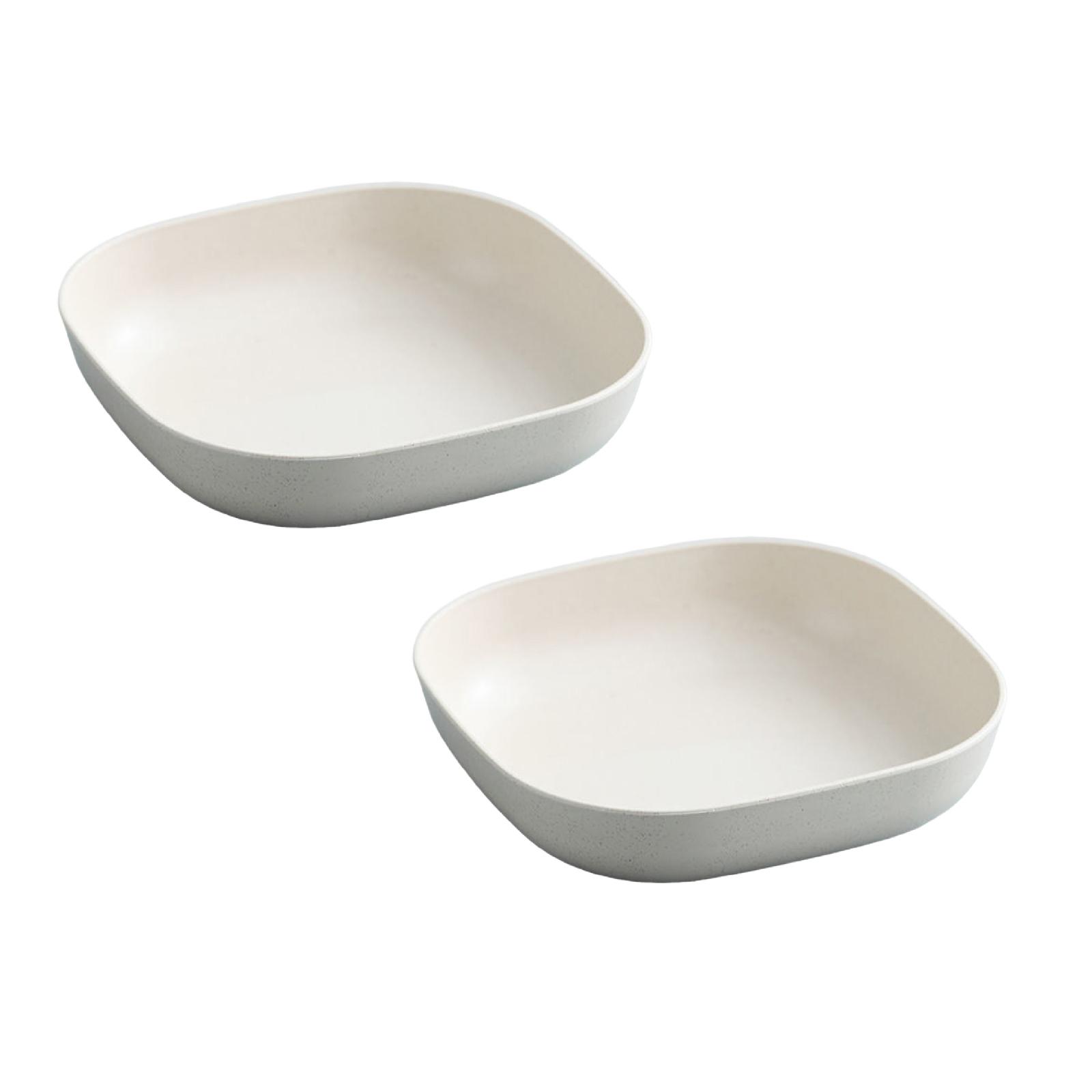 Tableware Square Bowl Wheat Straw Spaghetti Bowl Lightweight Bowl Party ...