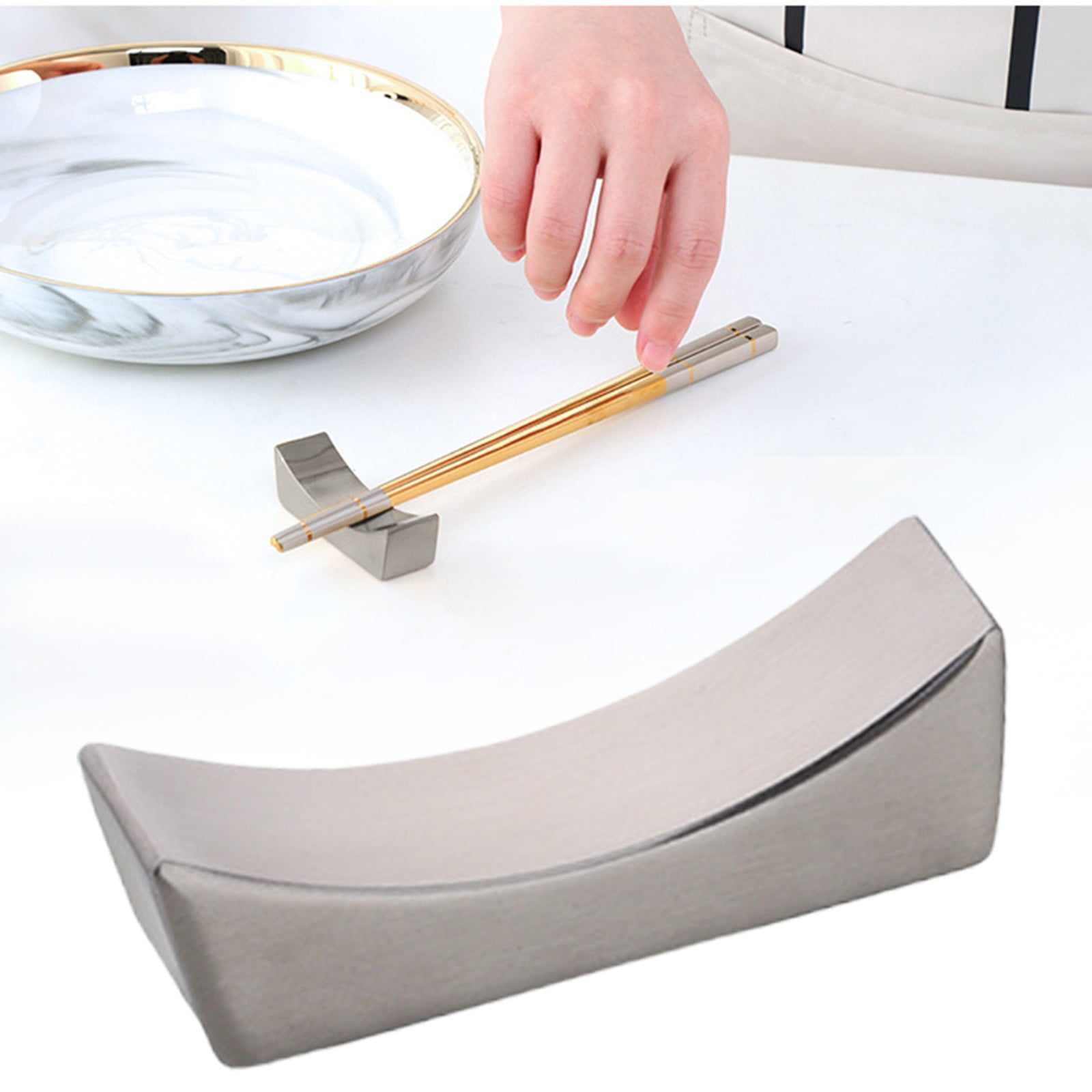 Tableware,Stainless Chopstick Rest Holder Set Elegant & Utensil Stand ...