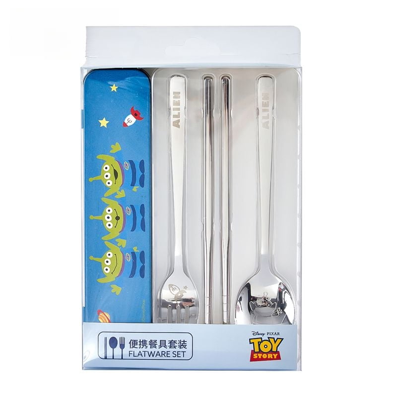 Tableware Stitch Spoon Cartoon Cute Stainless Steel Fork Elementary ...