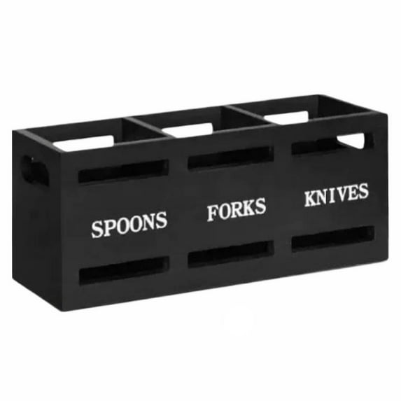 Tableware Storage Rack 3 Compartments Restaurant Flatware Fork Spoon ...