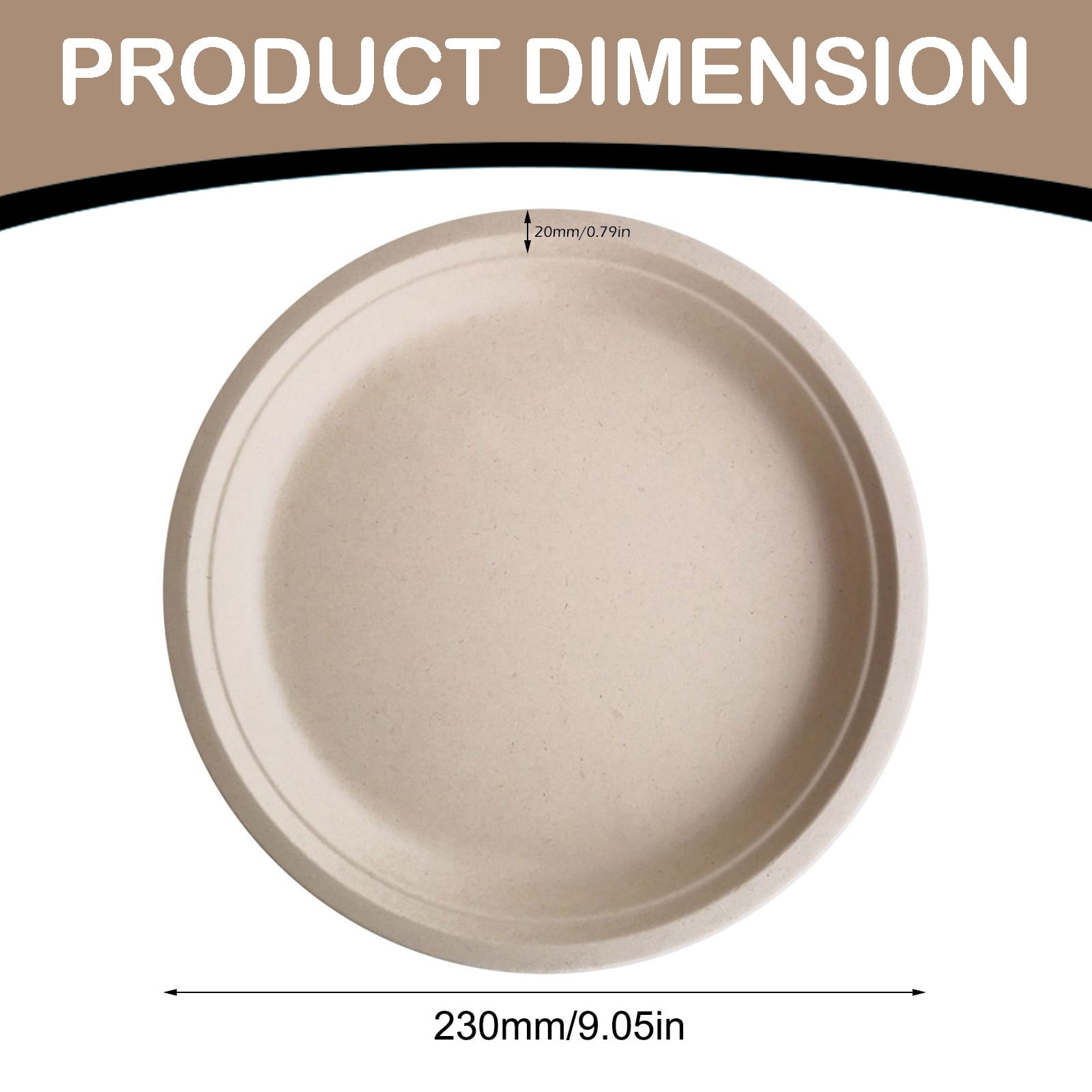 Tableware set! Compostable Paper Plates Heavy Duty 60 Pack ...