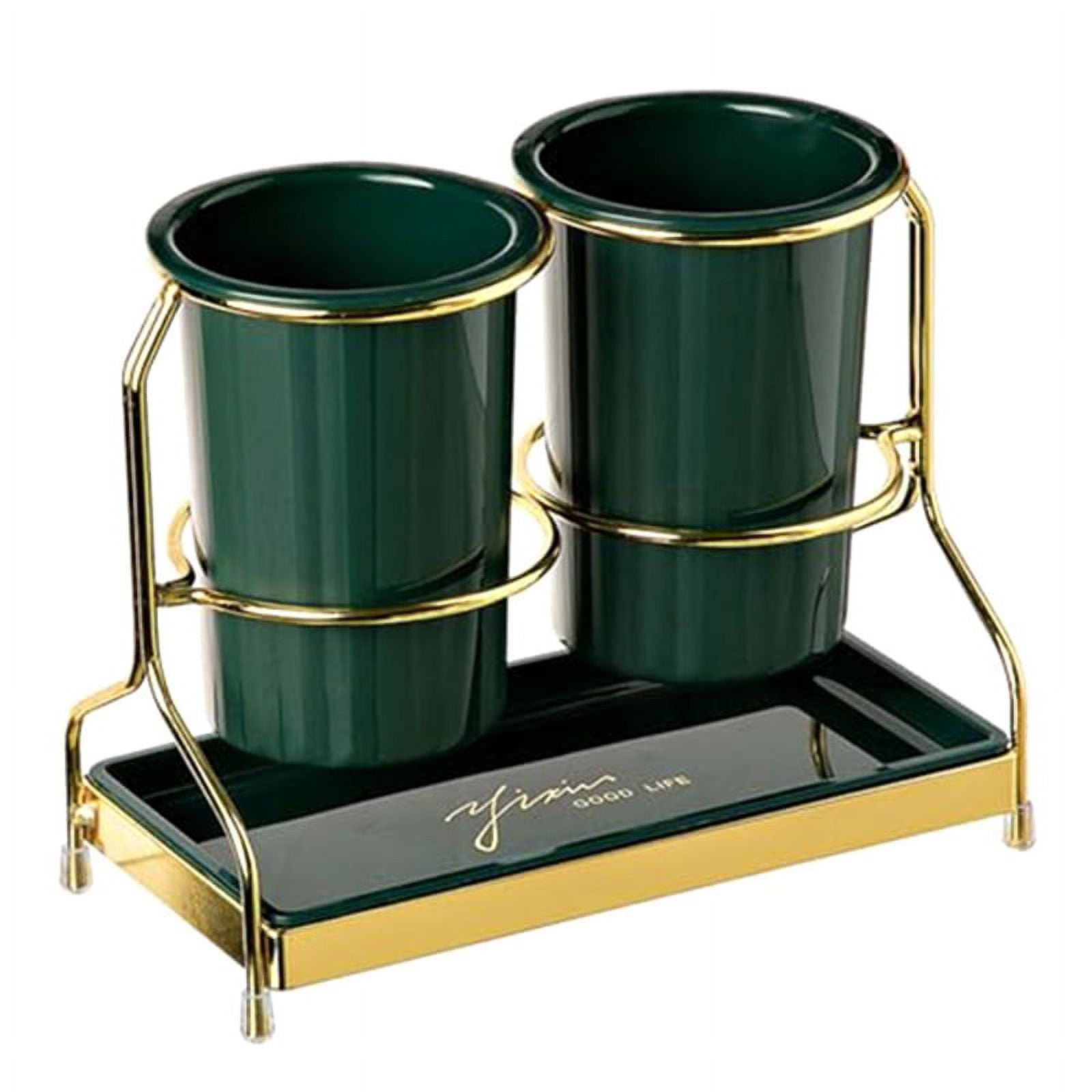 Tableware with Metal Rack, Kitchen Utensil Holder Crock,Utensil Holder ...