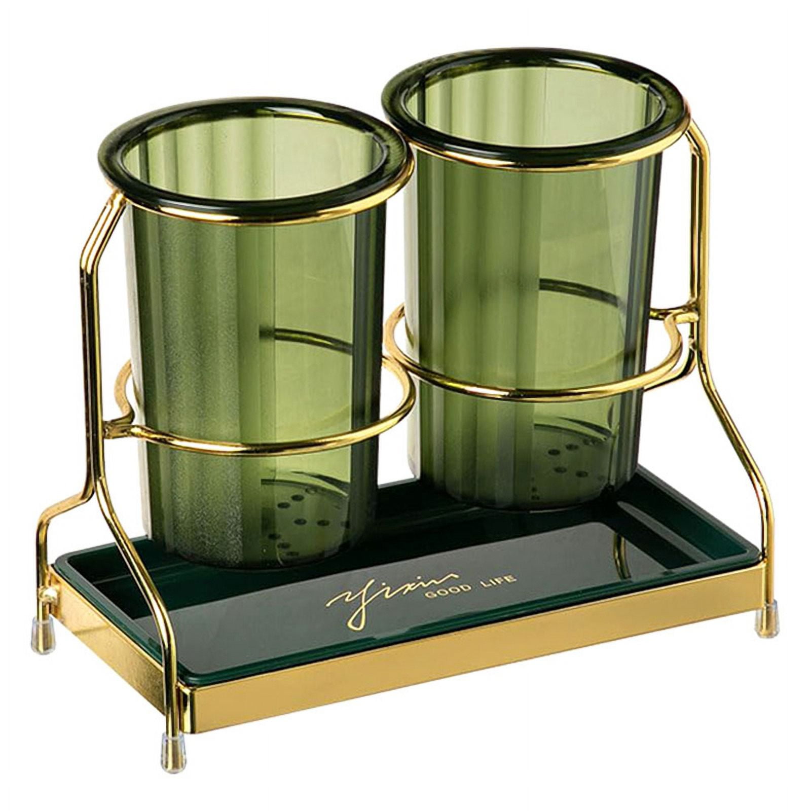 Tableware with Metal Rack, Kitchen Utensil Holder Crock,Utensil Holder ...