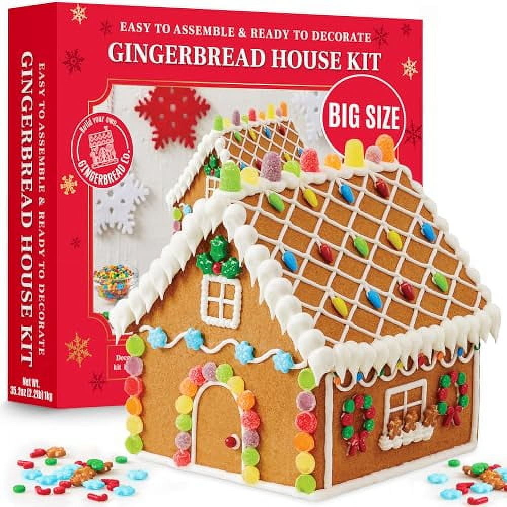 Taboom Large Gingerbread House Kit - Holiday Cookie House Decorating ...