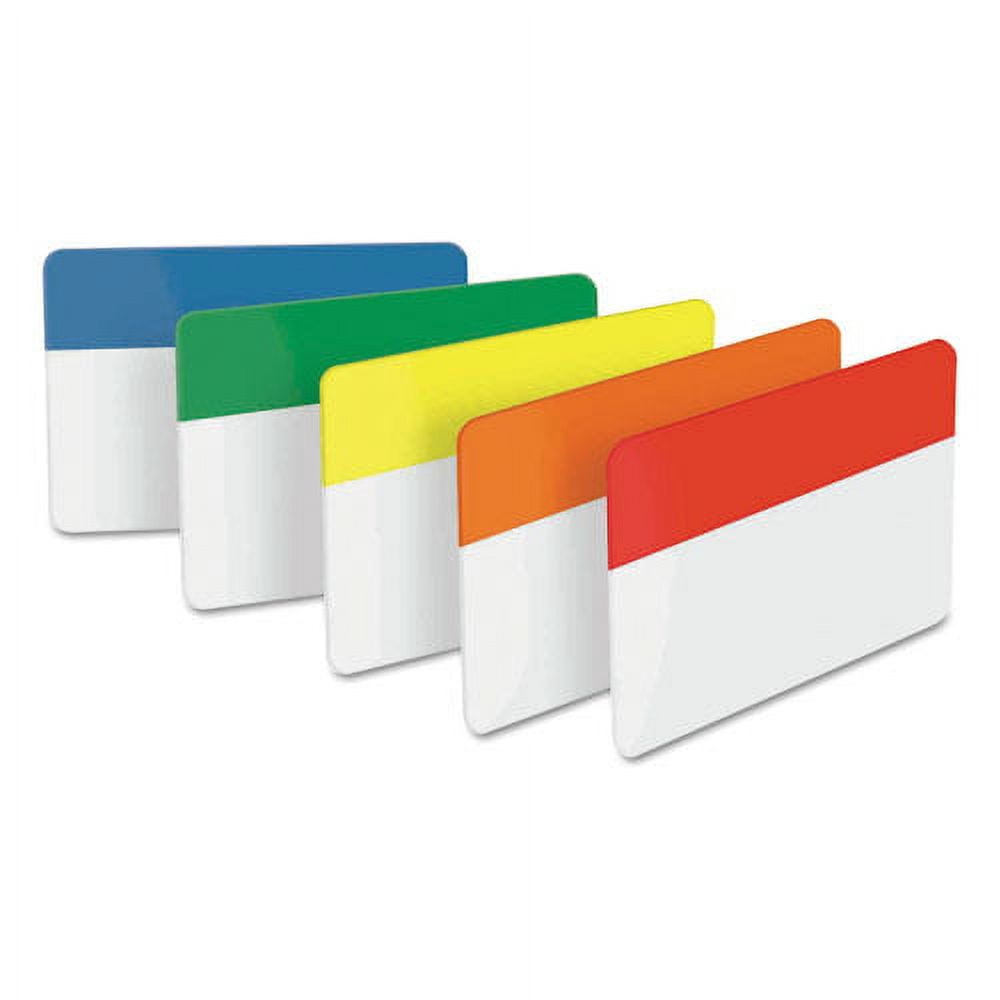 Tabs, 1/5-Cut Tabs, Assorted Primary Colors, 2" Wide, 30/Pack | Bundle ...