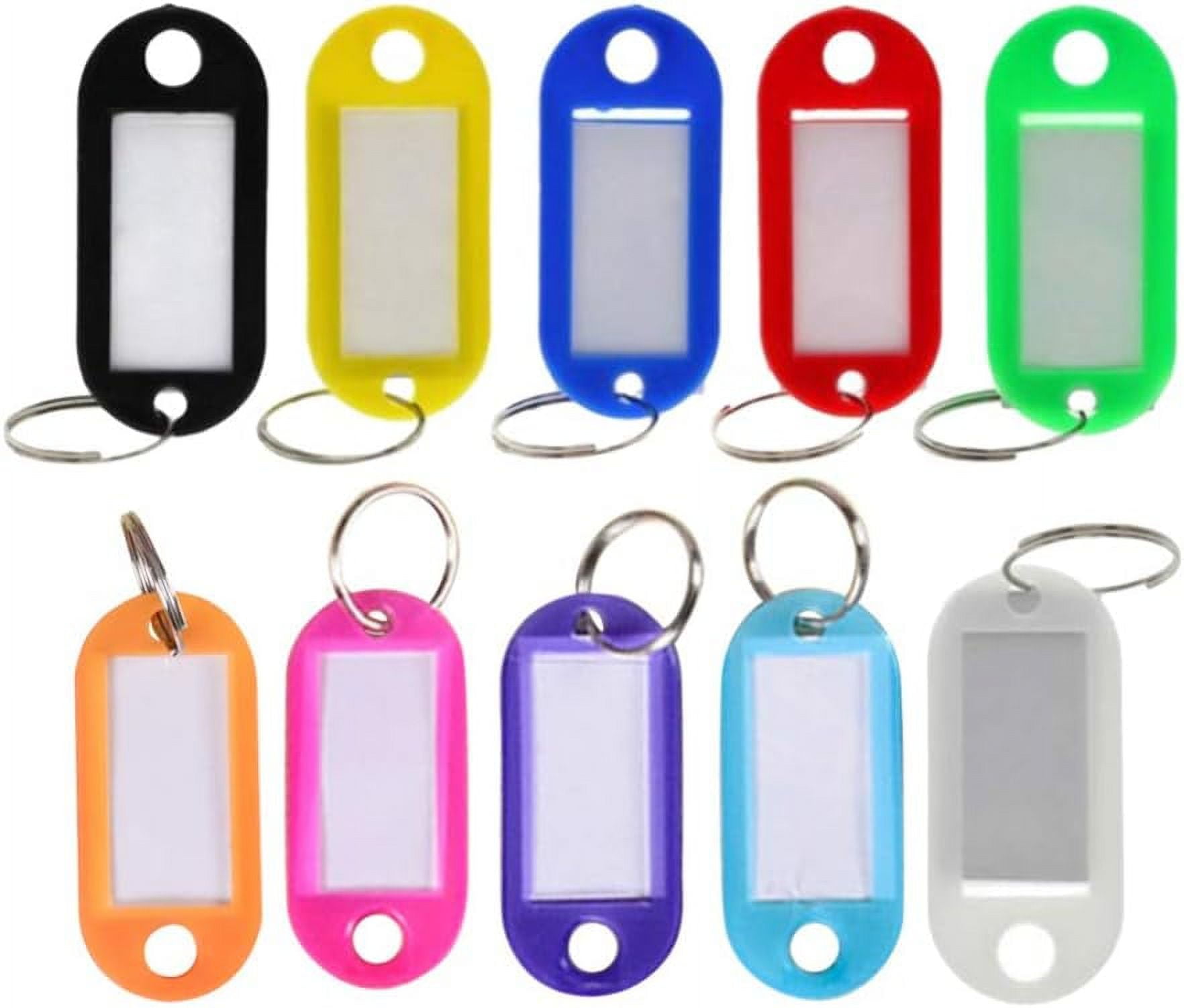 Tabs Blue Label 50Pcs Key Tag Plastic Key Id Labels Label Window Key ...