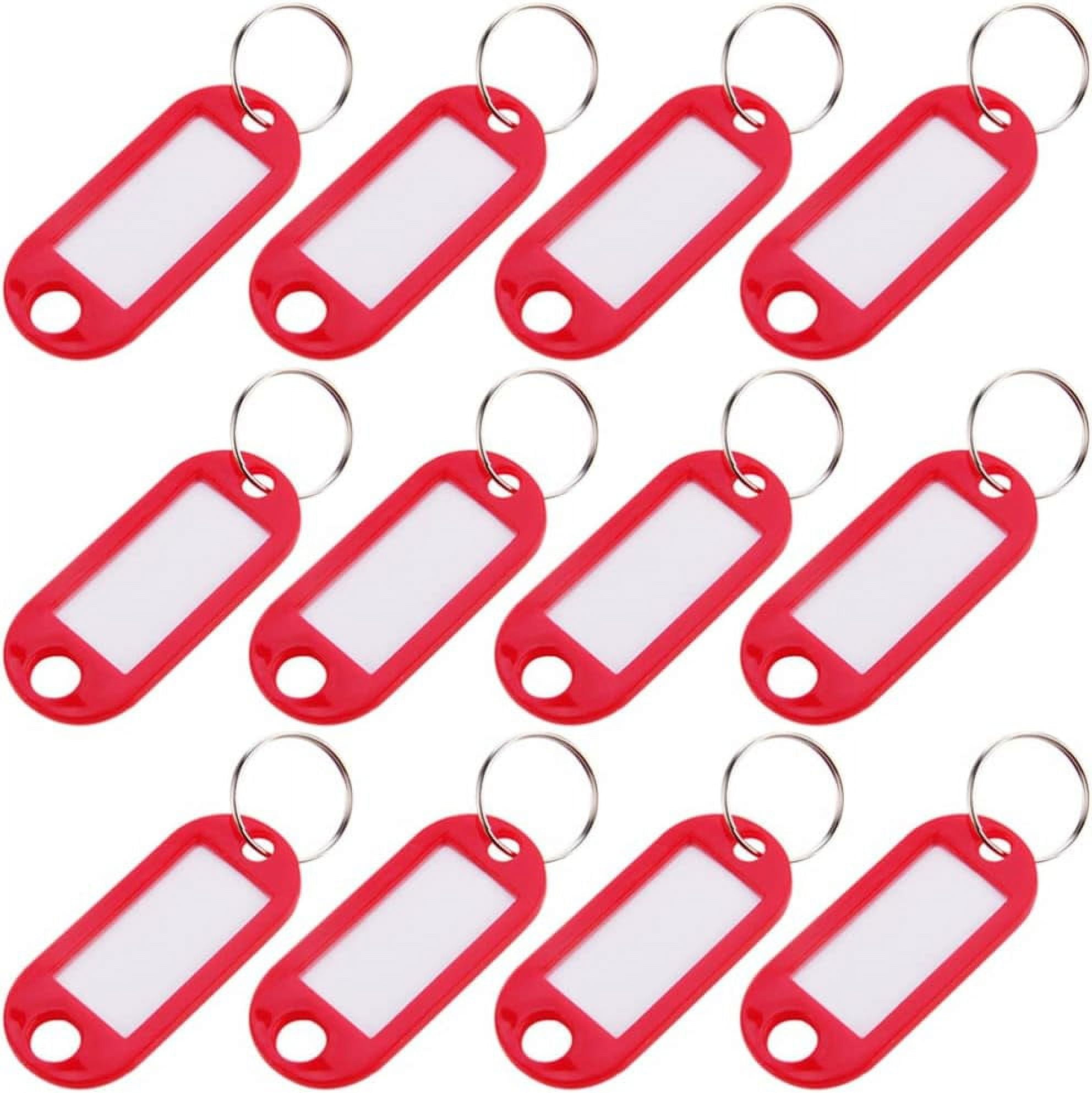 Tabs Colored Labels 50pcs Tough Key Tags Keychain Tags Practical ID ...