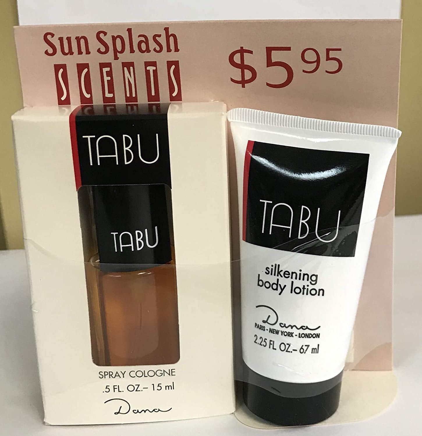 Dana Tabu Sun Splash Body Fragrance - Spray Cologne 0.5 fl oz & Body ...