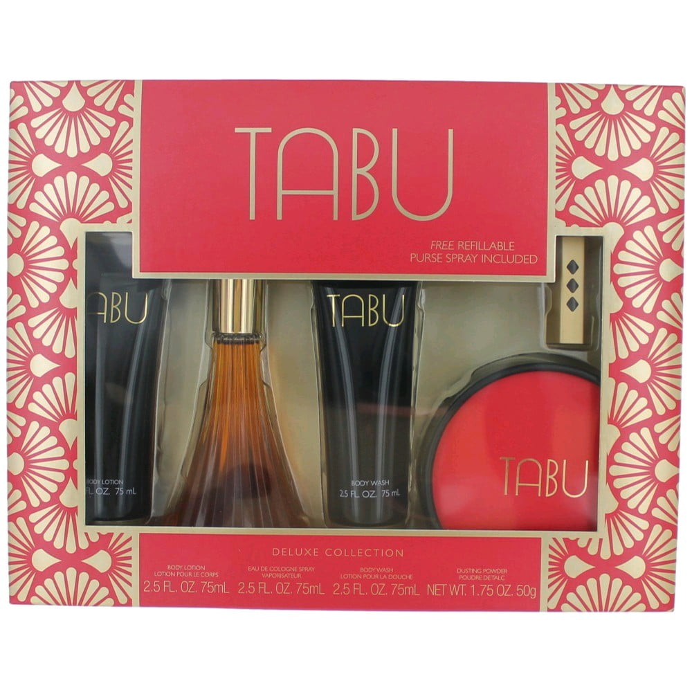 Dana Tabu Gift Set for Women, Luxurious Oriental Fragrance, 5-Piece Set ...