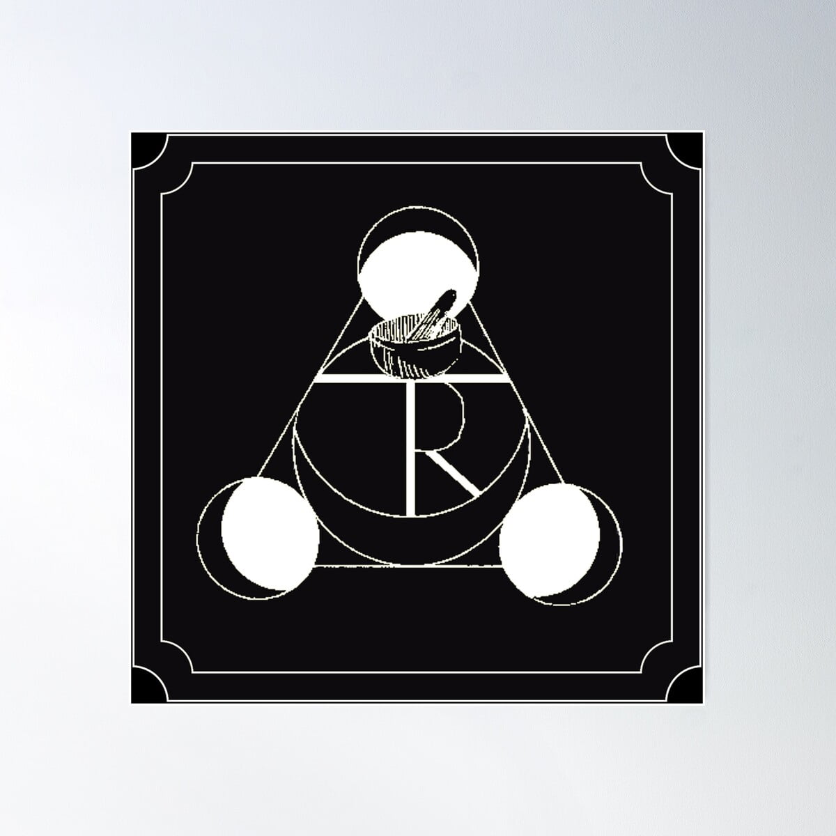 Tabula Rasa As Above Poster Wall Art, Modern Wall Decor For Living Room ...