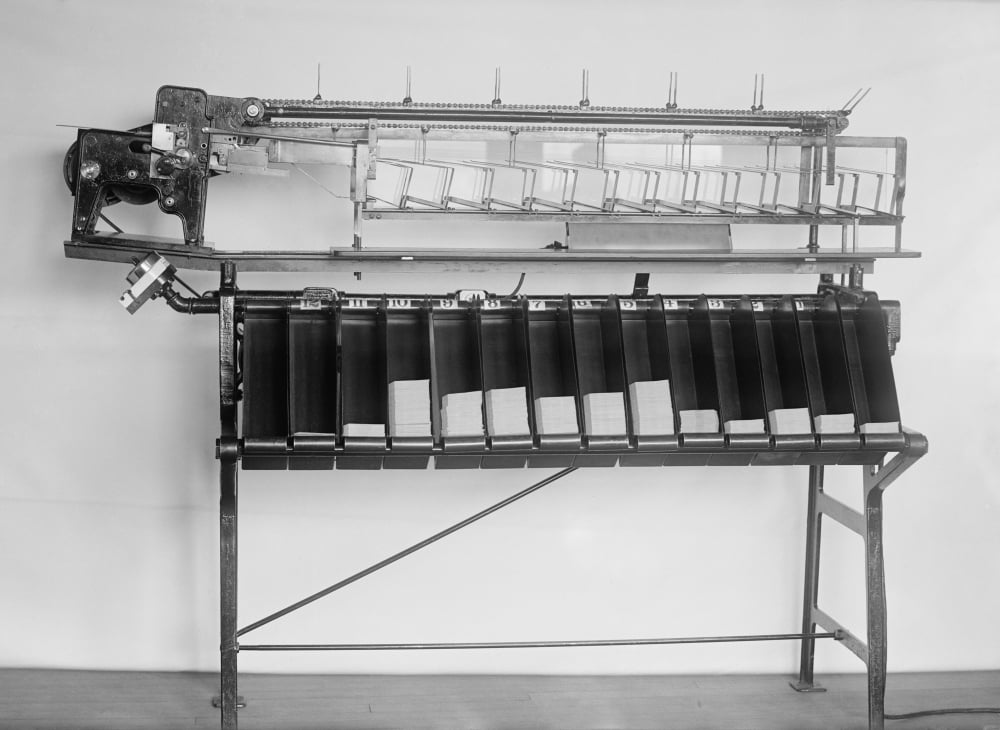 Tabulating Machine Used In The 1920 United States Census. It Was A ...