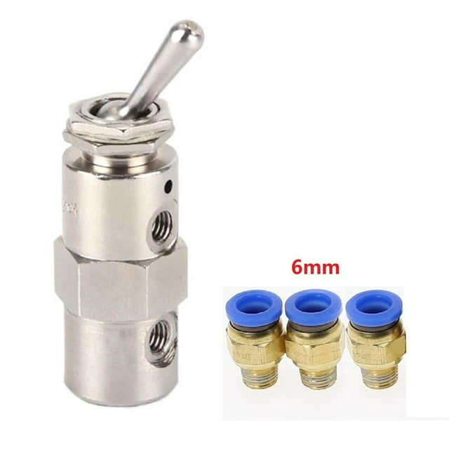 Tac-4V Pneumatic Switch Valve 2Position 5Way Mechanical Valve with 6mm ...