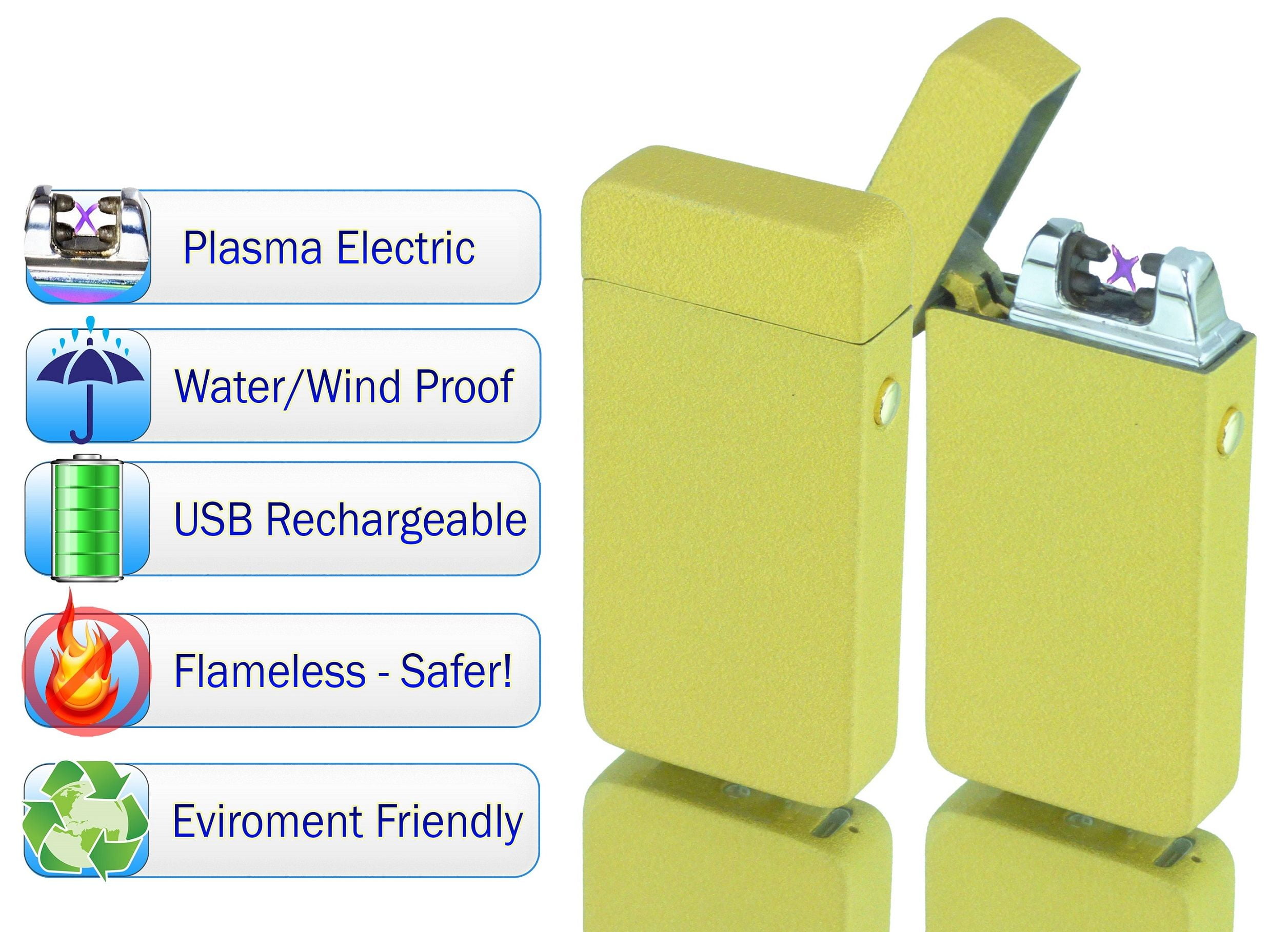 Tac Plasma Lighter Dual Arc Tactical Beam - USB Rechargable, Electric ...