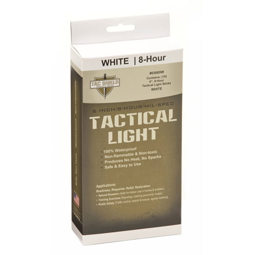 Tac Shield 8 Hour Light Stick, White, 10 Pack - Walmart.com