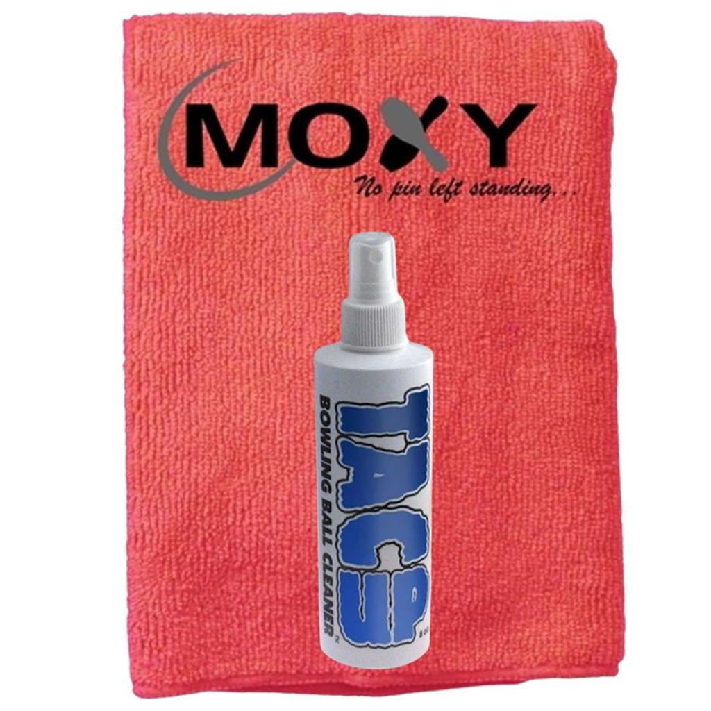 Tac Up Bowling Ball Cleaner - 8oz with Moxy Micro Fiber Cleaning Towel ...