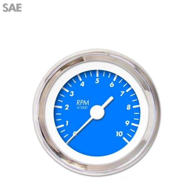 Tach Ga. - Marker Black, White Vintage Needles, Chrome Trim Rings Style ...