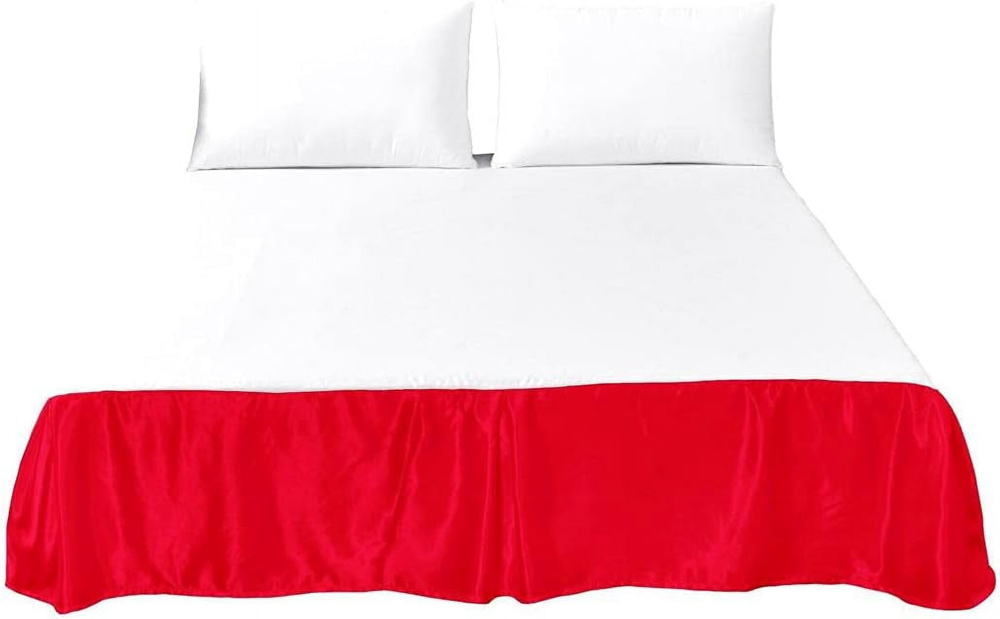 Tache Satin Golden Caramel Latte Dust Ruffle with Platform Tailored ...