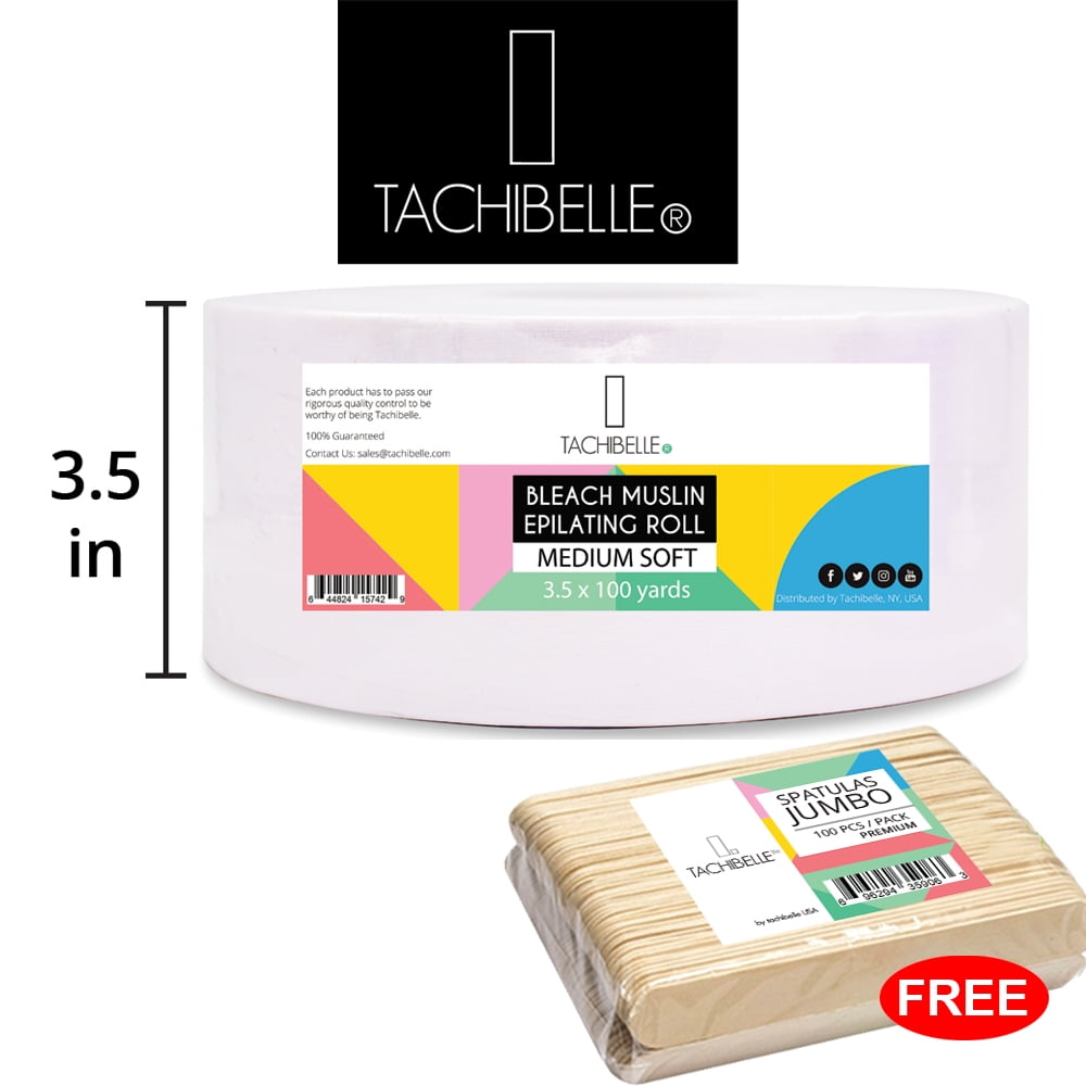 Tachibelle Muslin Waxing Roll x 100 yards MEDIUM SOFT - Walmart.com