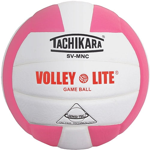 Tachikara SVMNC Volley-Lite Training Volleyball, Pink/White - Walmart.com