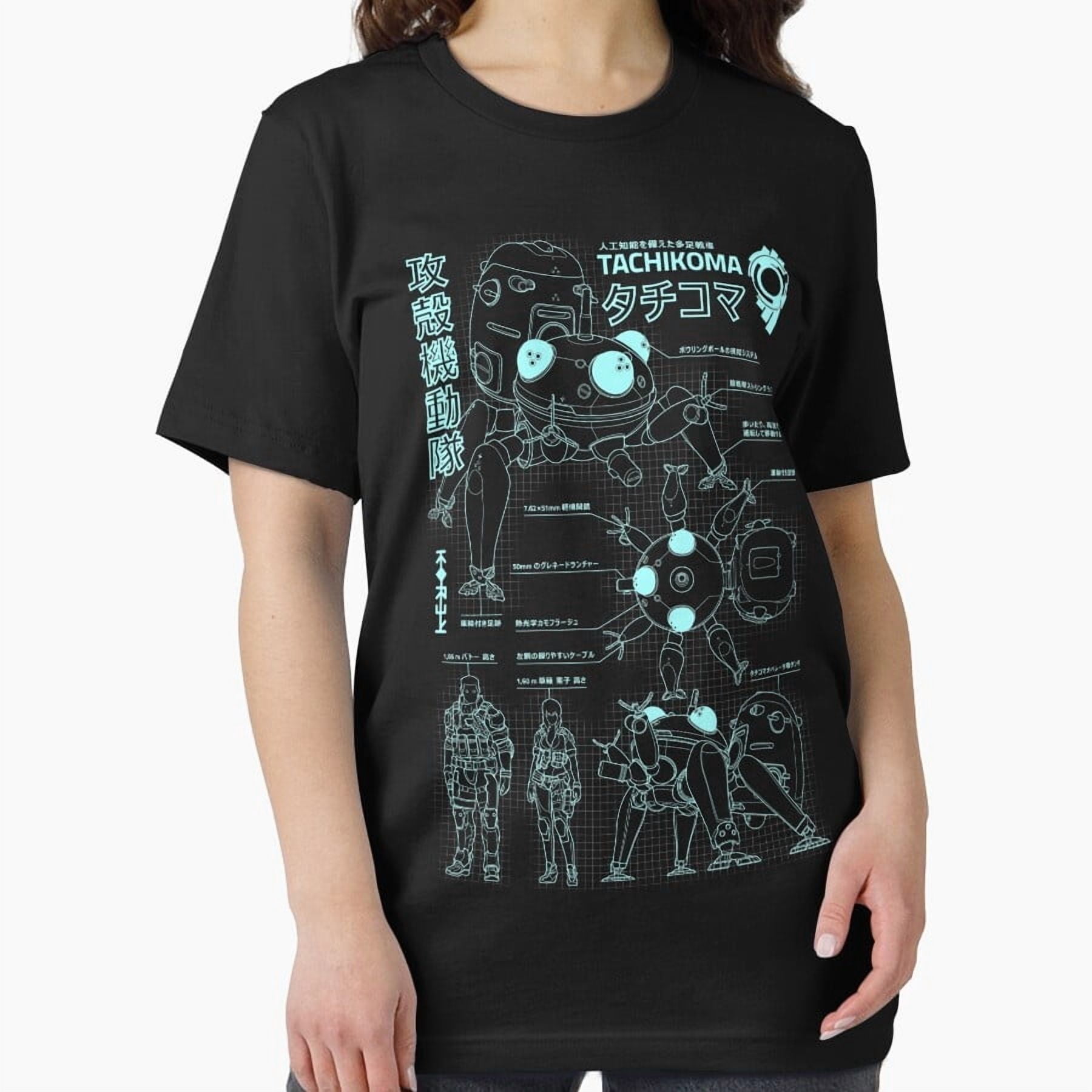 Tachikoma Blueprint Ghost in the Shell Anime Boy H43033 Unisex T-Shirt ...
