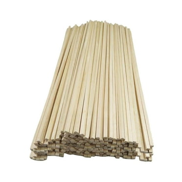 Wooden Sticks (30) Unfinished Natural Square Wooden Dowel Rods Craft ...