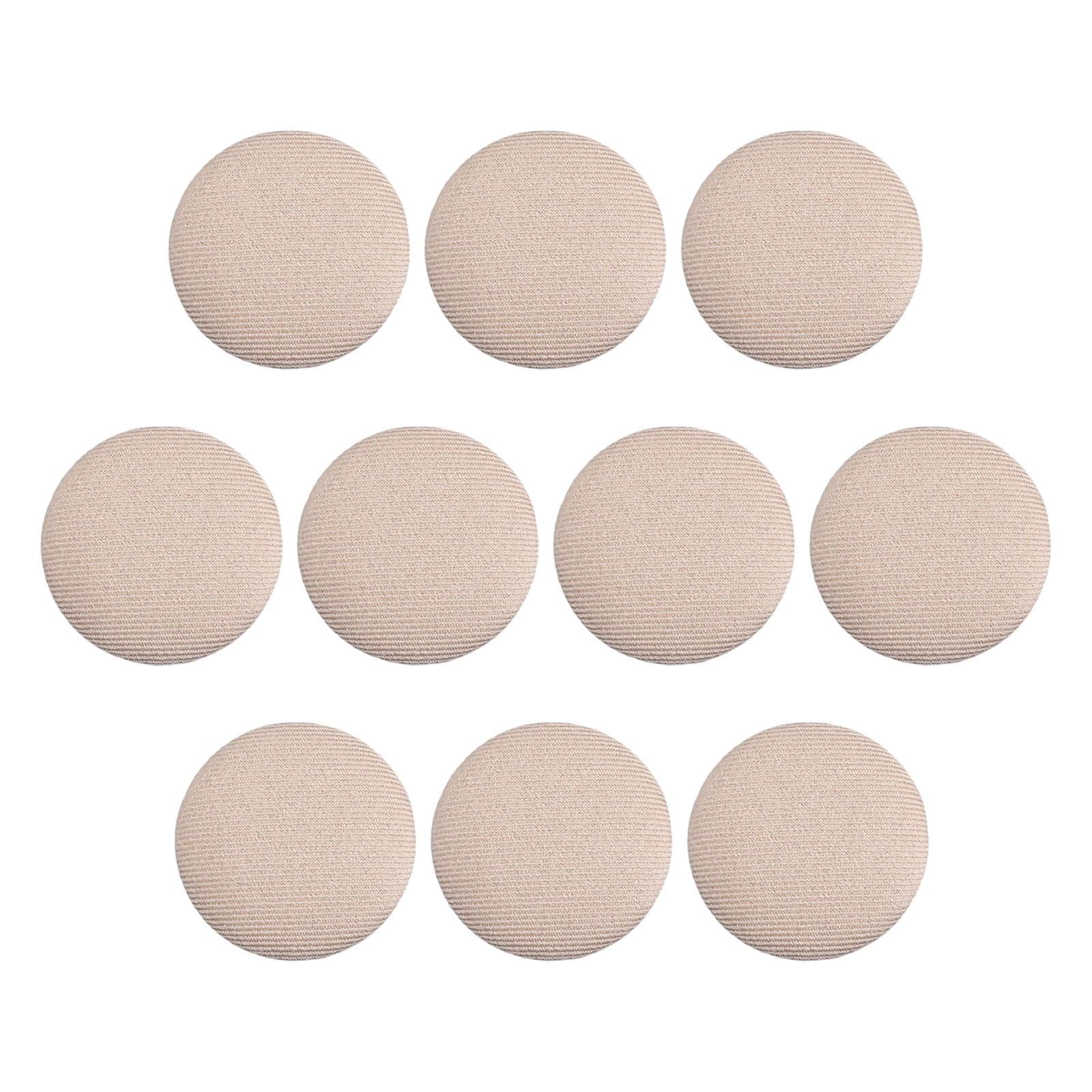 Tachiuwa 10Pcs Fabric Cloth Covered Buttons Round Buttons Decorative ...
