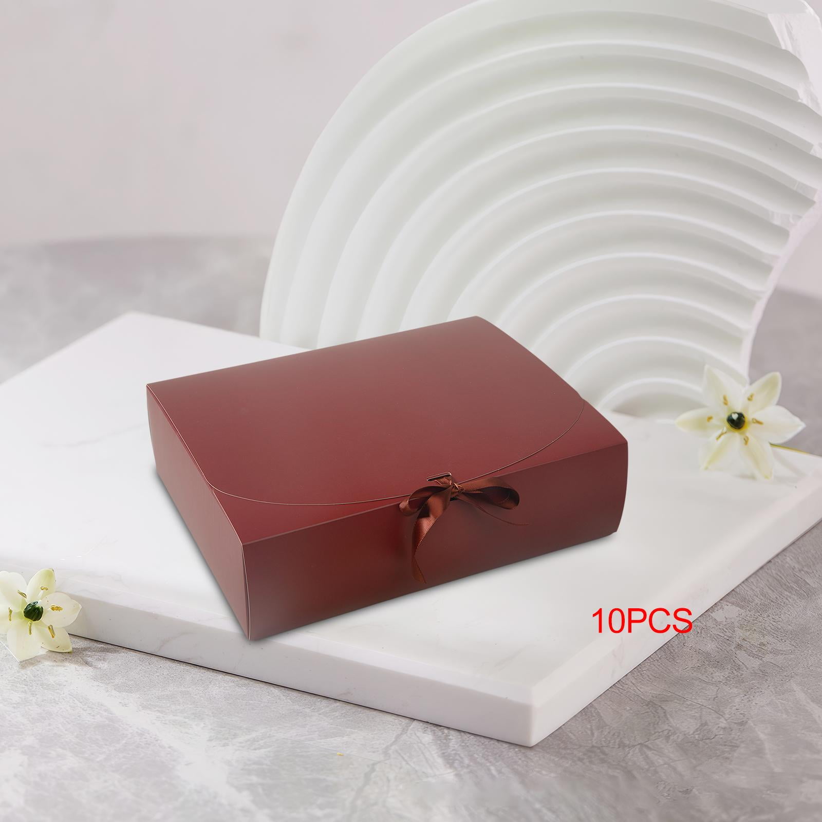 Tachiuwa 10x Handmade Candy Chocolate Box Gift Boxes with Lids and Bow ...