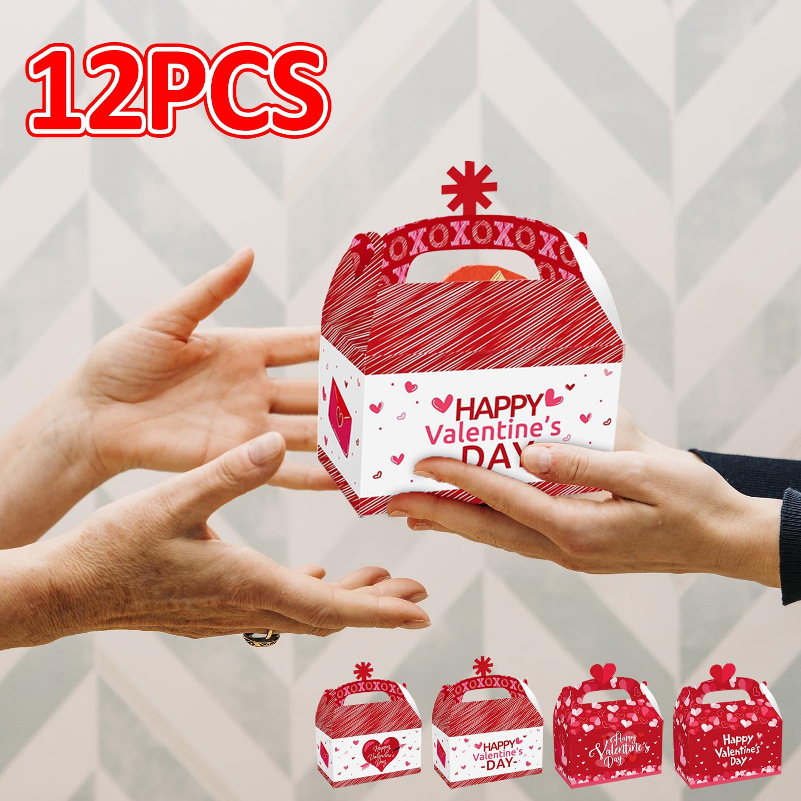 Tachiuwa 12Pcs Valentine's Day Treat Boxes Party Favors Box Containers ...