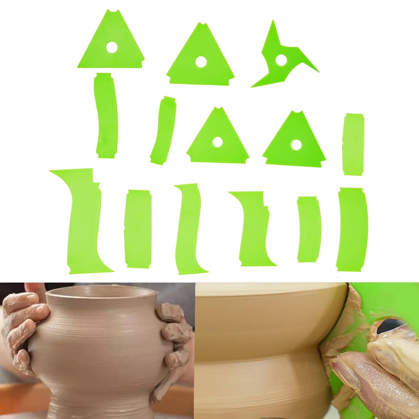 Tachiuwa 14 Pieces Pottery Ribs Engraving Sculpture Crafts Portable ...