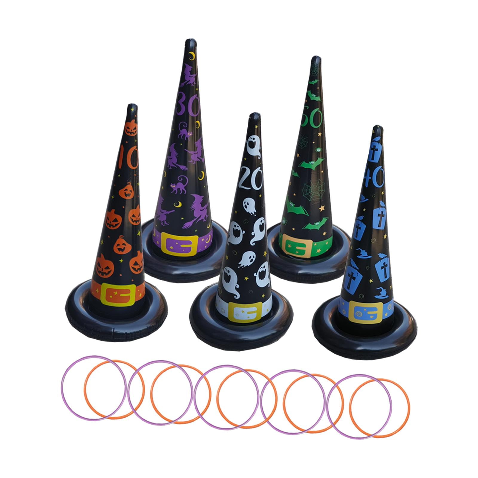 Tachiuwa 15 Pieces Halloween Rings Toss Game Halloween Party Games ...
