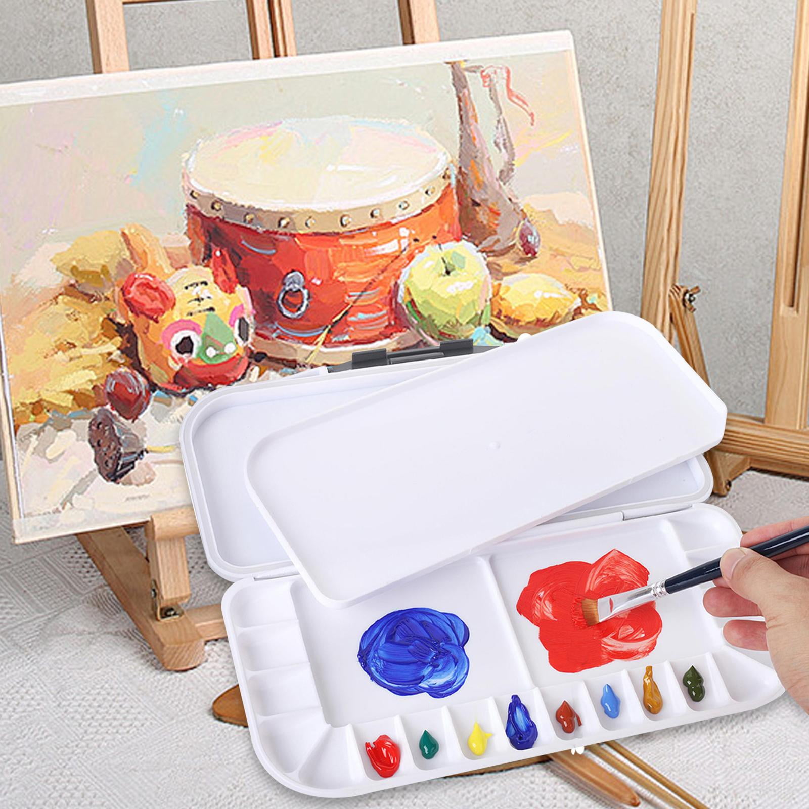 Tachiuwa 18 Wells Watercolor Palette Paint Case with Mixing Area for ...