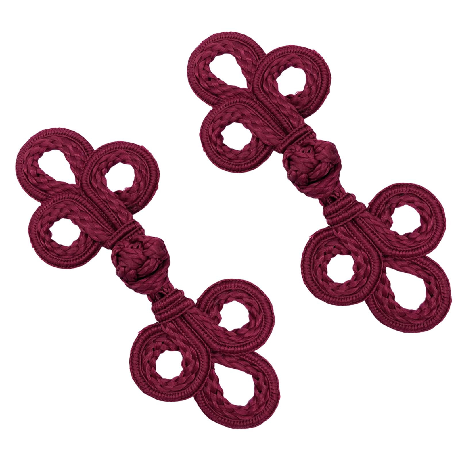 Tachiuwa 2 Pairs Chinese Knot Frog Buttons Traditional Decorative ...