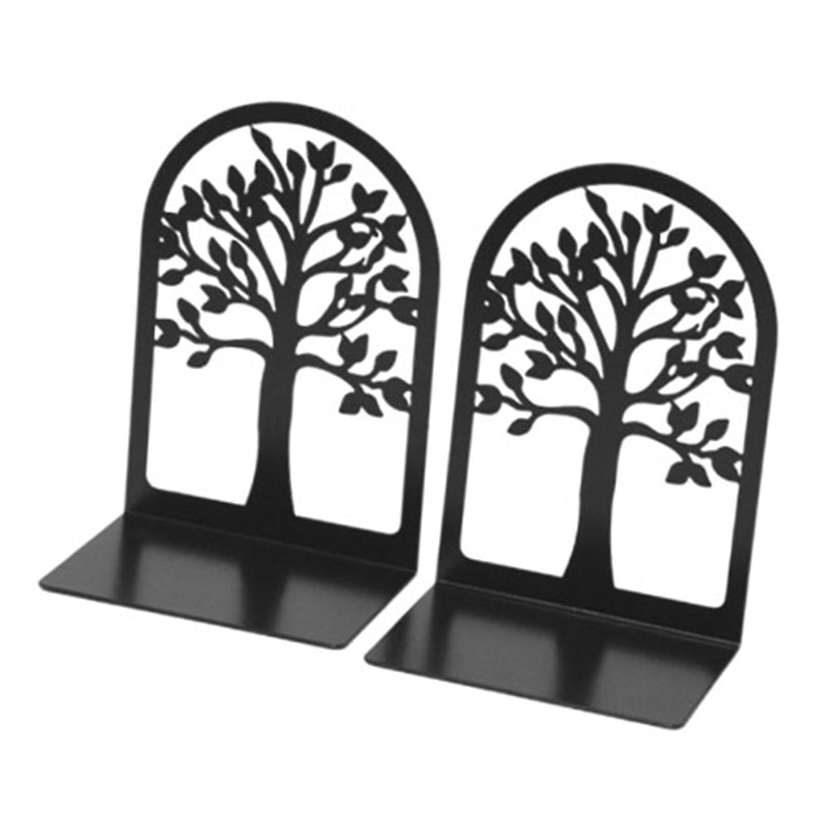 Tachiuwa 2 Pieces Bookends Desktop Organizer File Organizer Office ...